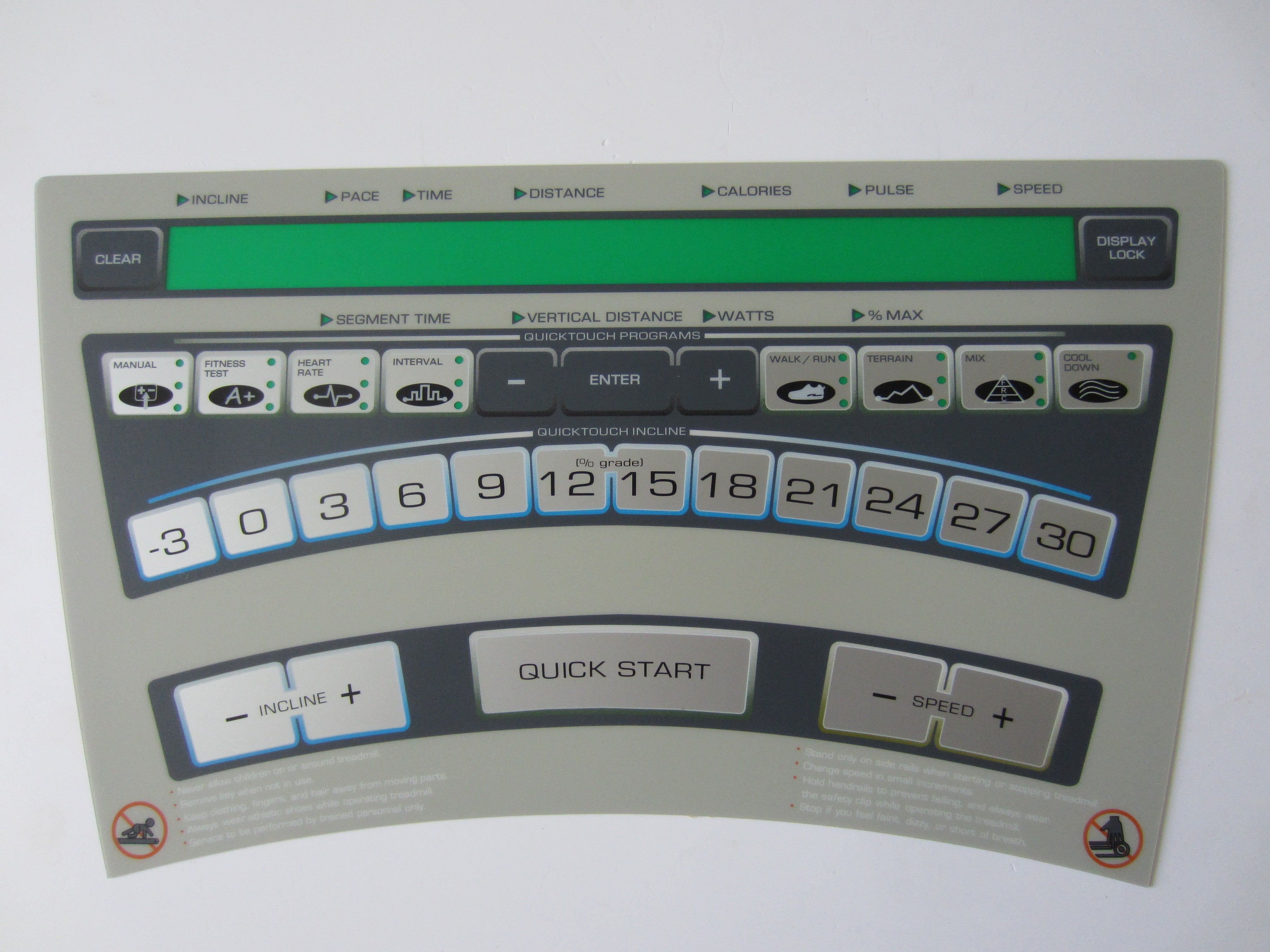 Freemotion Incline Trainer Overlay & Keypad – FitnessGraphics.com