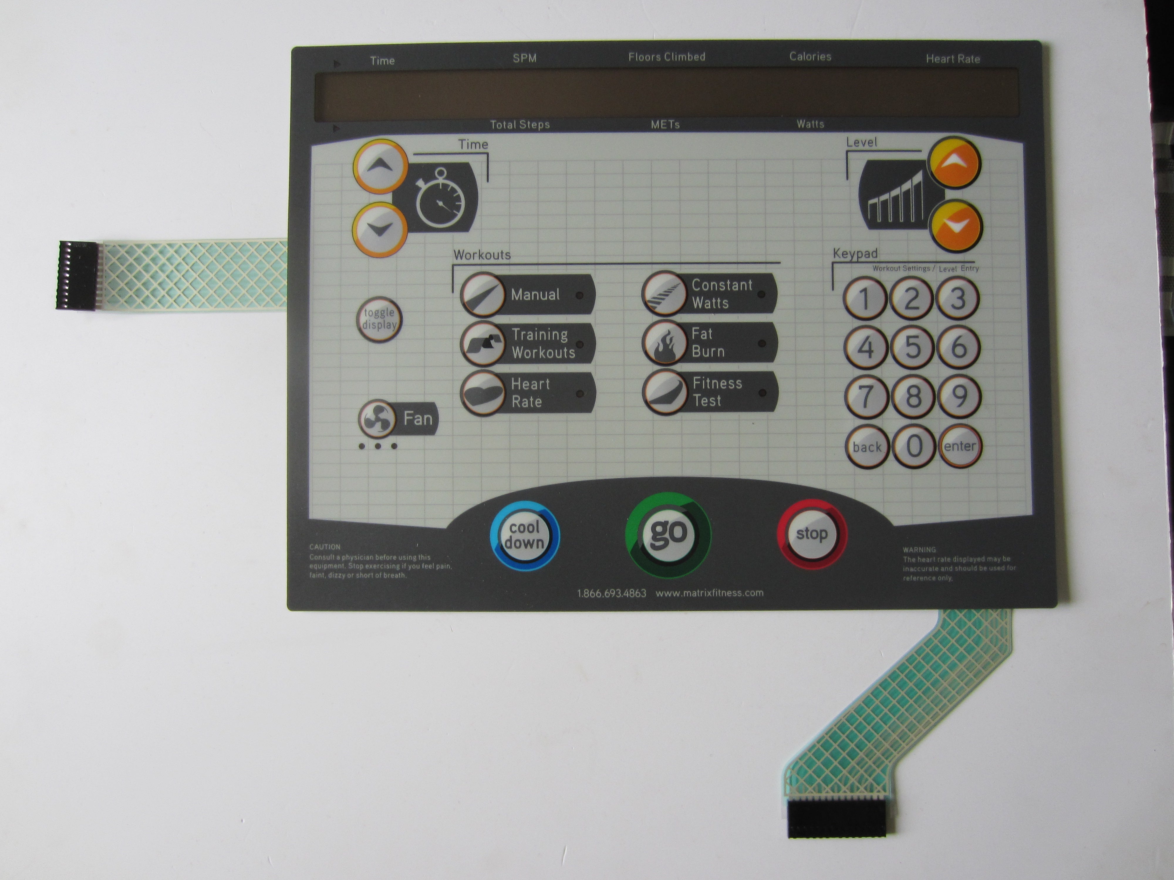 Matrix C5X-01 ClimbMill Overlay Keypad – FitnessGraphics.com