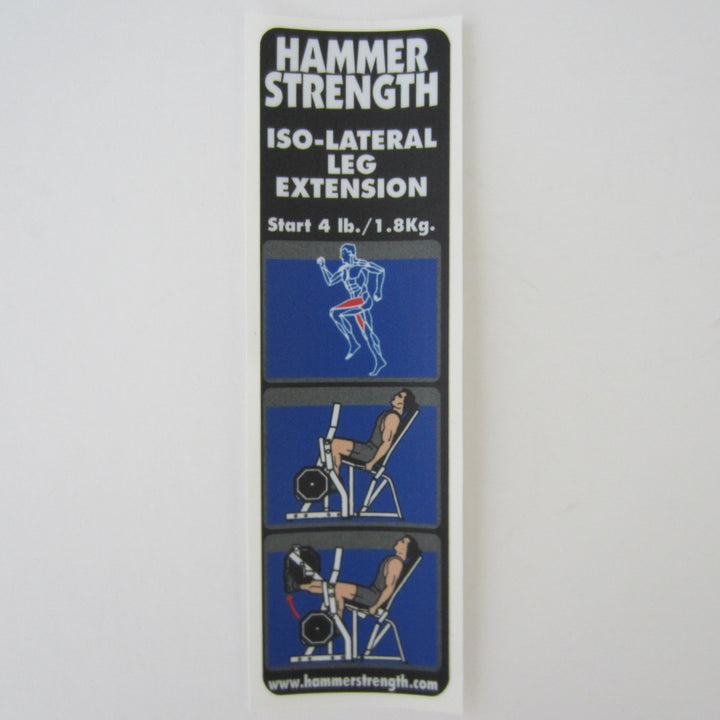 Hammer Strength Instruction Decals – FitnessGraphics.com
