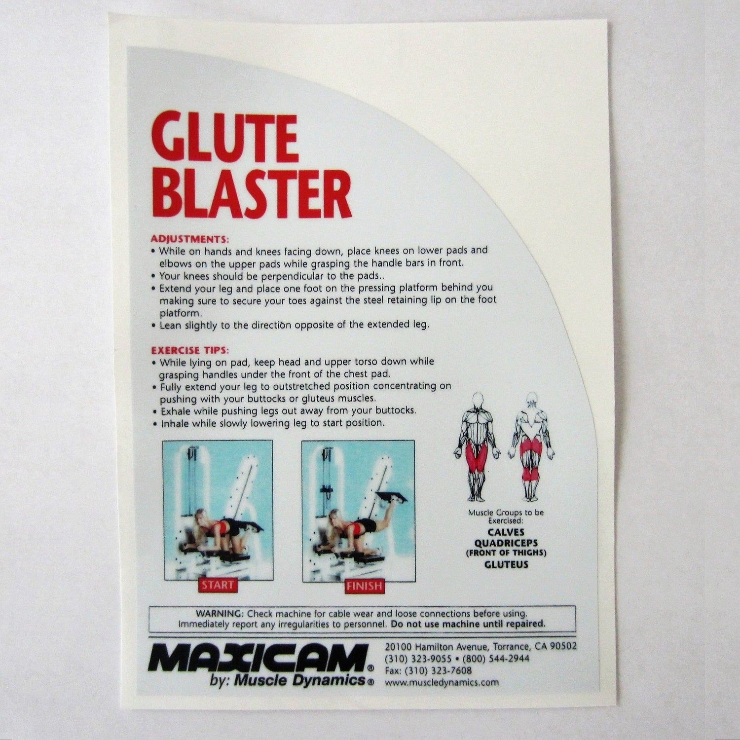 Maxicam Glute Blaster – FitnessGraphics.com