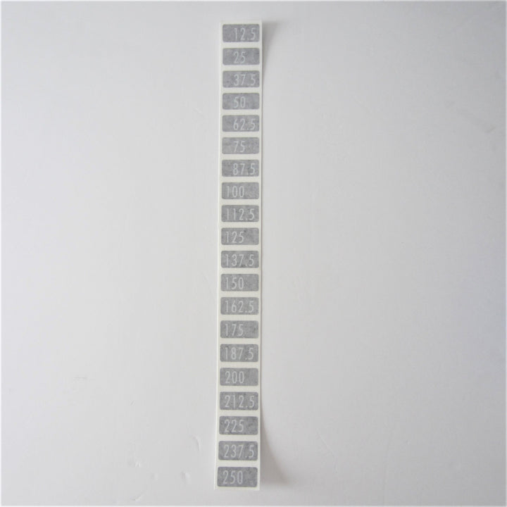 Cybex Weight Stack Number Decals 4 Types Available – FitnessGraphics.com