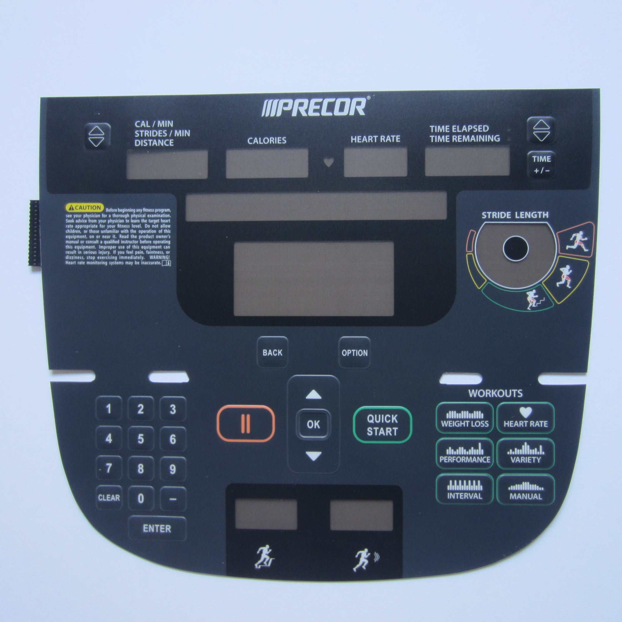 Precor P30 AMT 835 Overlay Keypad – FitnessGraphics.com