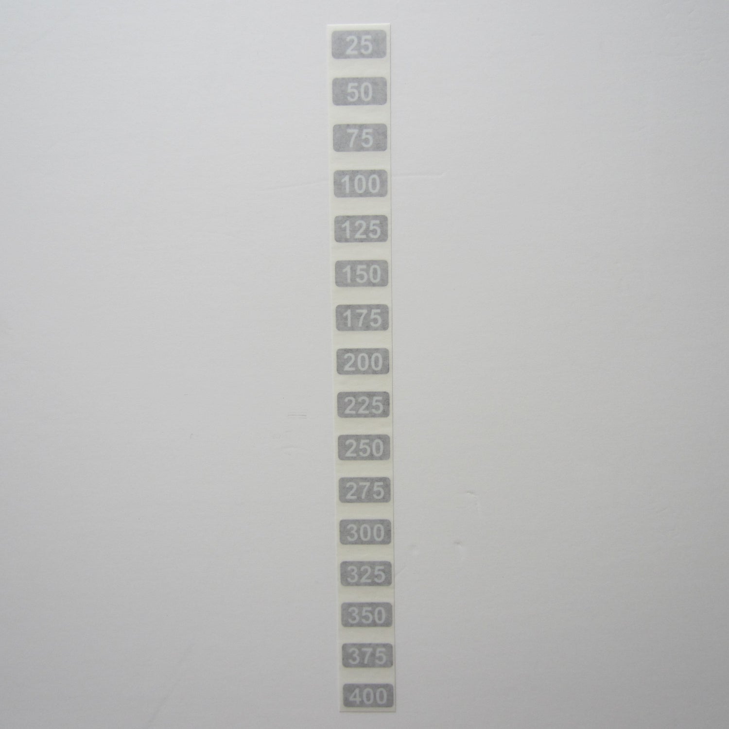 Weight Stack Number Decals 25lb. to 400lb. Increments of 25lb ...