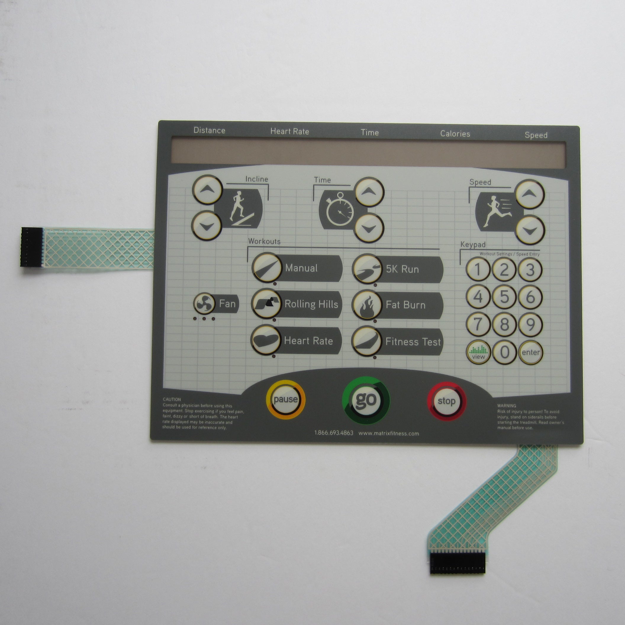 Matrix T5X G4 Treadmill Overlay Keypad – FitnessGraphics.com