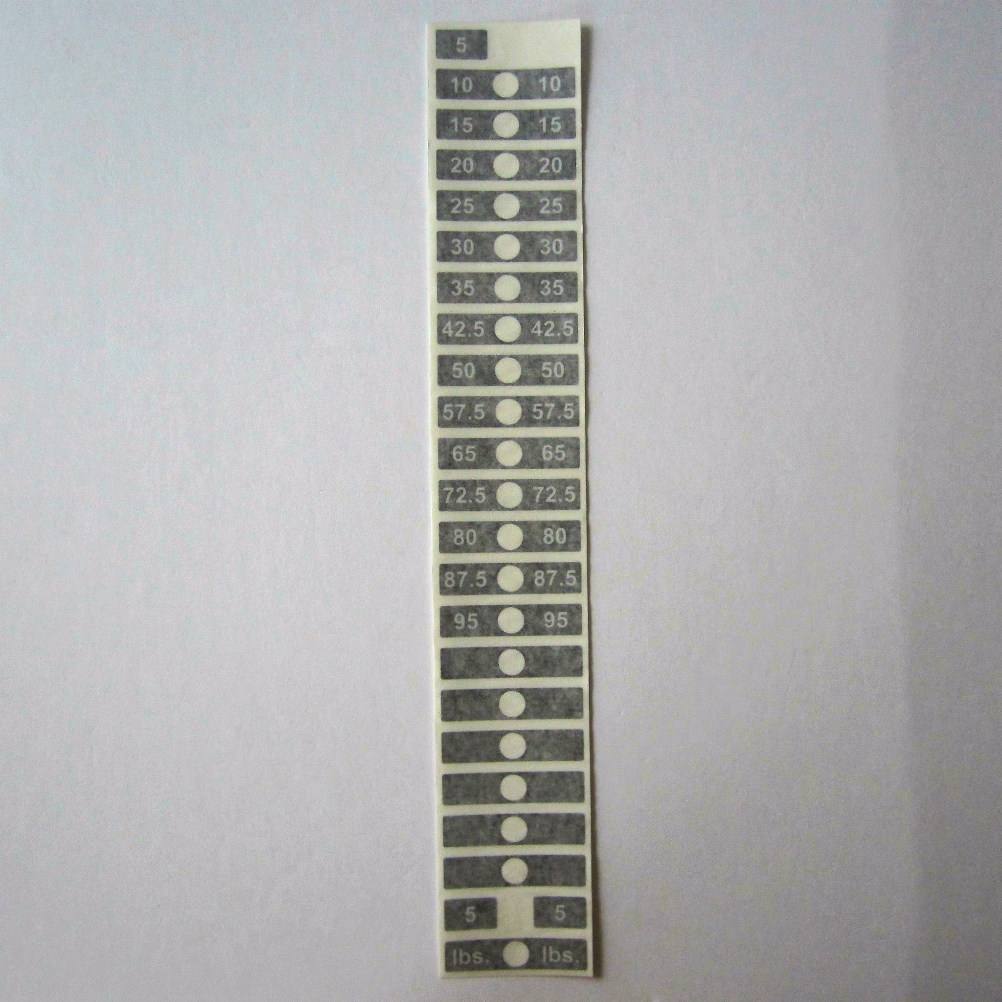 Weight Stack Decals MJ8 5lb. to 95lb. – FitnessGraphics.com