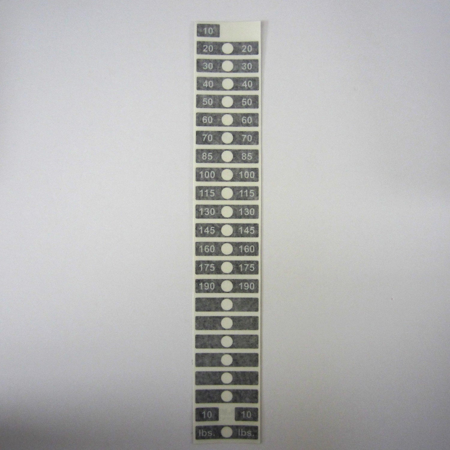 Weight Stack Decals MJ8 10lb. to 190lb. – FitnessGraphics.com