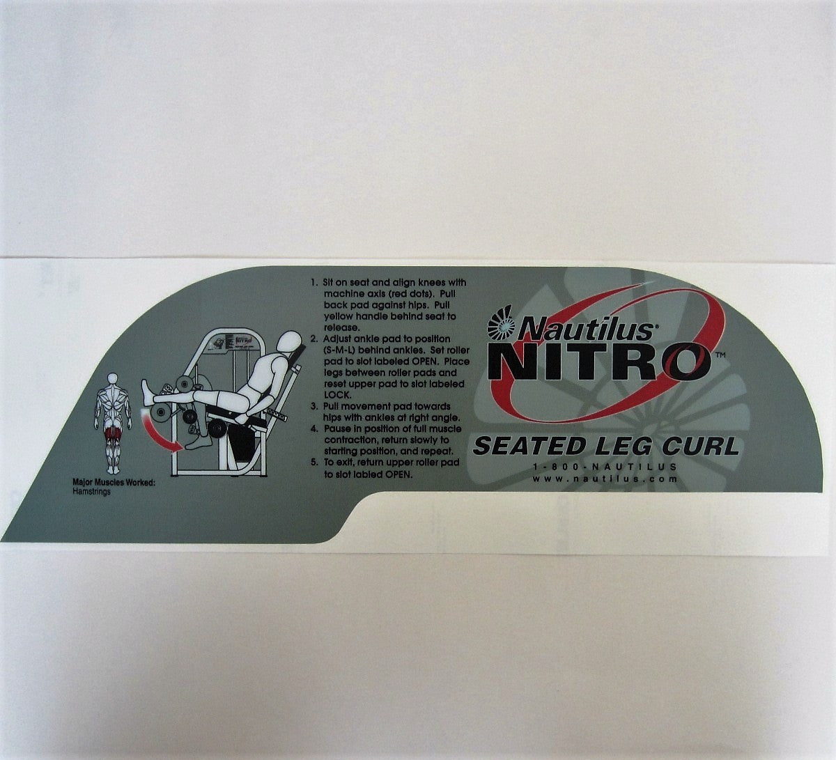 Nautilus Nitro Seated Leg Curl – FitnessGraphics.com