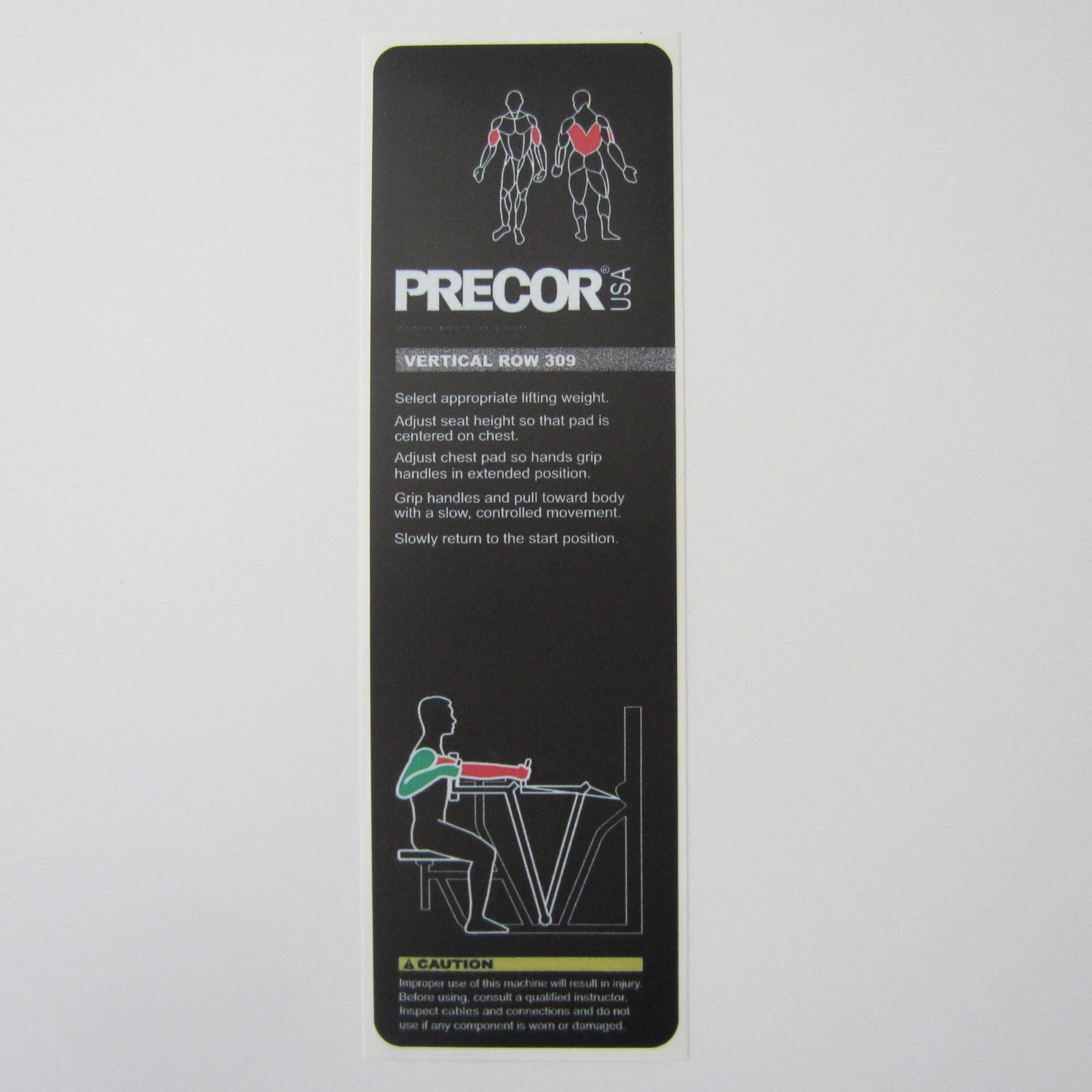 Precor 309 Vertical Row – FitnessGraphics.com