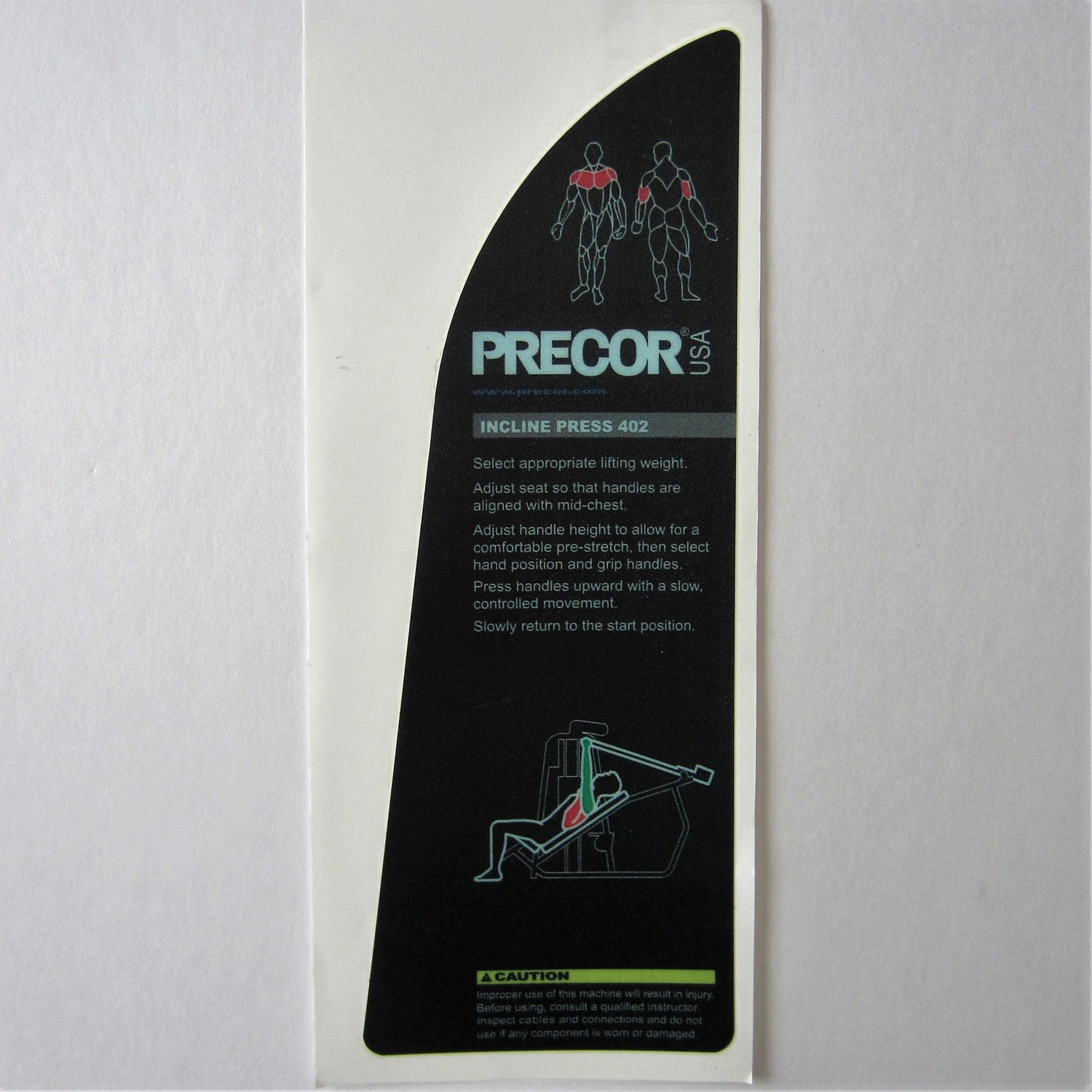 Precor 402 Incline Press – FitnessGraphics.com