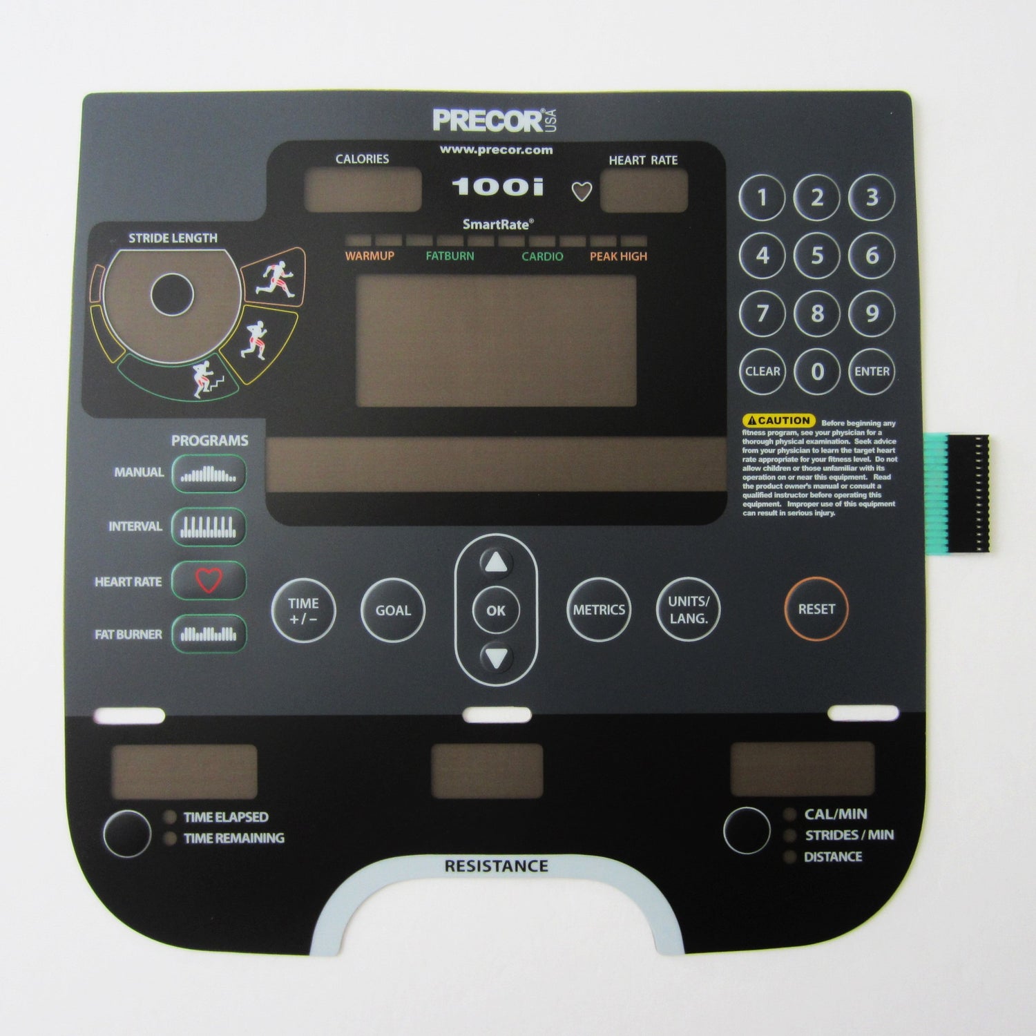 Precor AMT 100i Overlay Keypad – FitnessGraphics.com