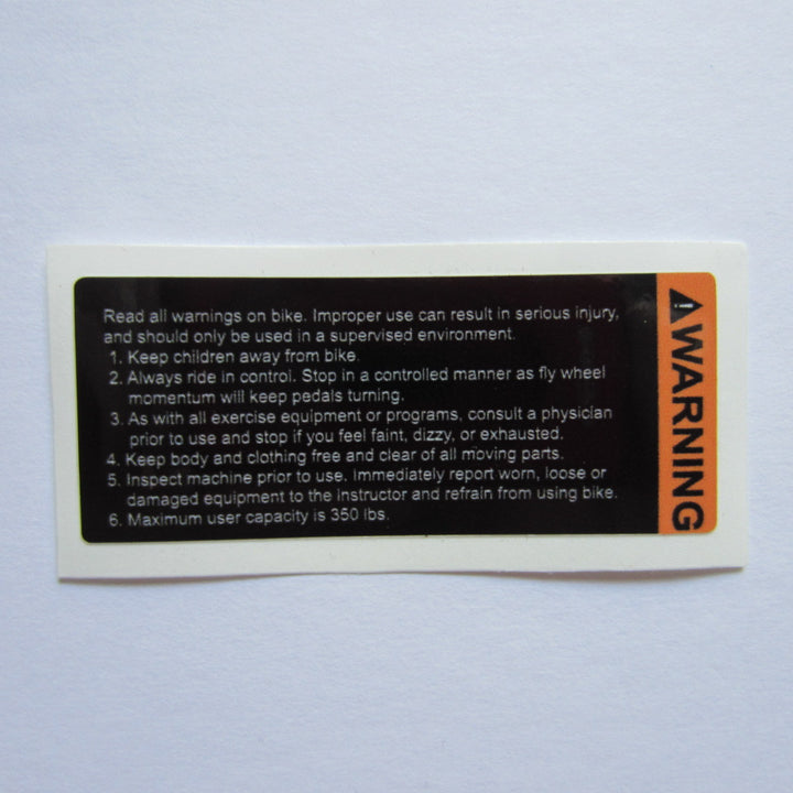 Caution / Warning / Other Decals – FitnessGraphics.com
