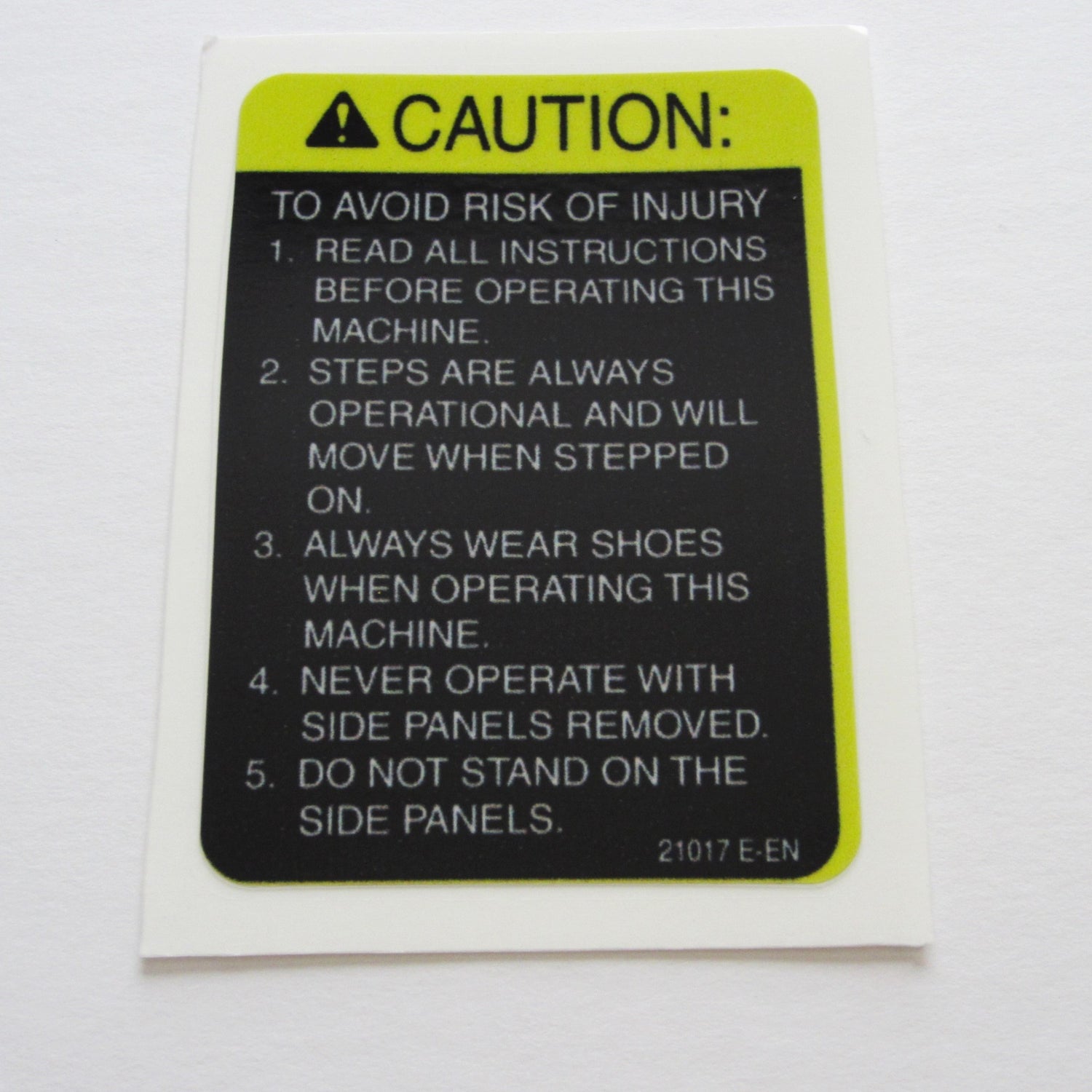 Caution / Warning / Other Decals – Page 2 – FitnessGraphics.com